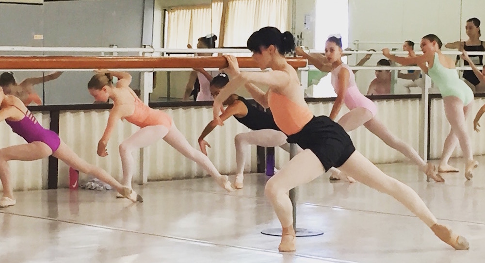 Dusty Button teaching at International Ballet Workshops. Photo courtesy ...