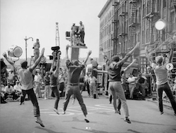 Jerome-Robbins-and-Robert-Wise-directing-dancers-in-West-Side-Story ...